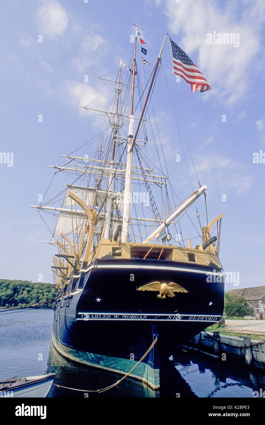 Rumpf des Charles W Morgan, 1841, die älteste kommerzielle segeln ...