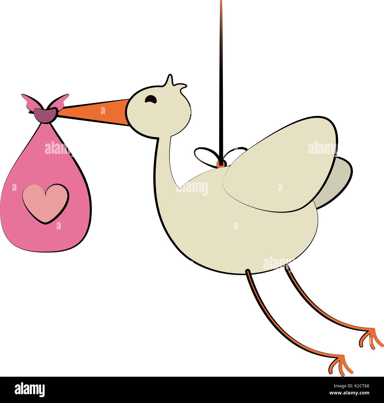 Storch Mit Baby und Mädchen Stockfotos und -bilder Kaufen - Alamy