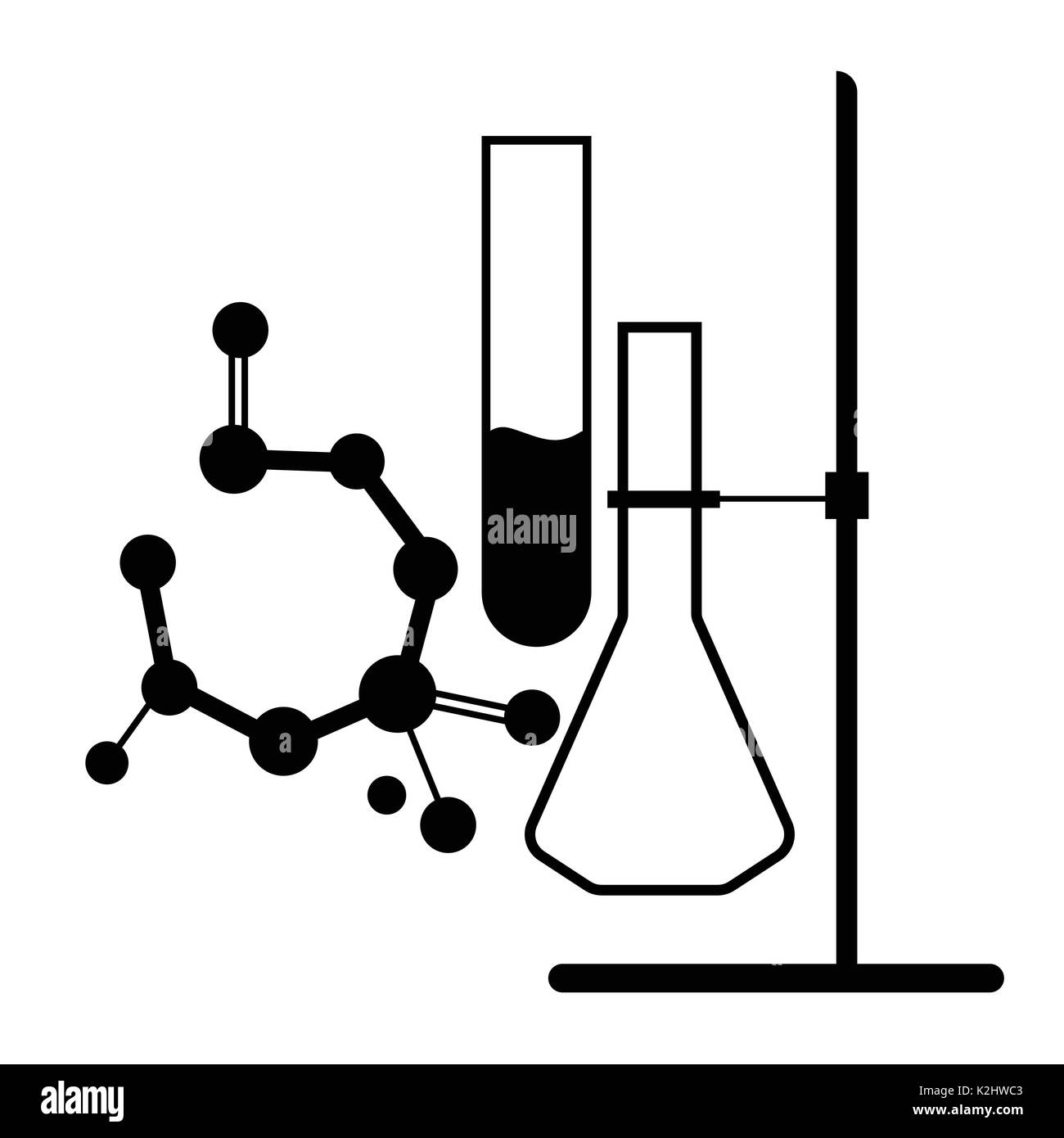 Chemie Symbol oder Logo Stock-Vektorgrafik - Alamy