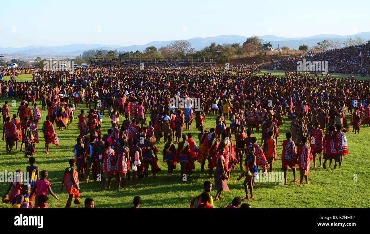 Swasiland Umhlanga Reed Dance Stockfotografie - Alamy