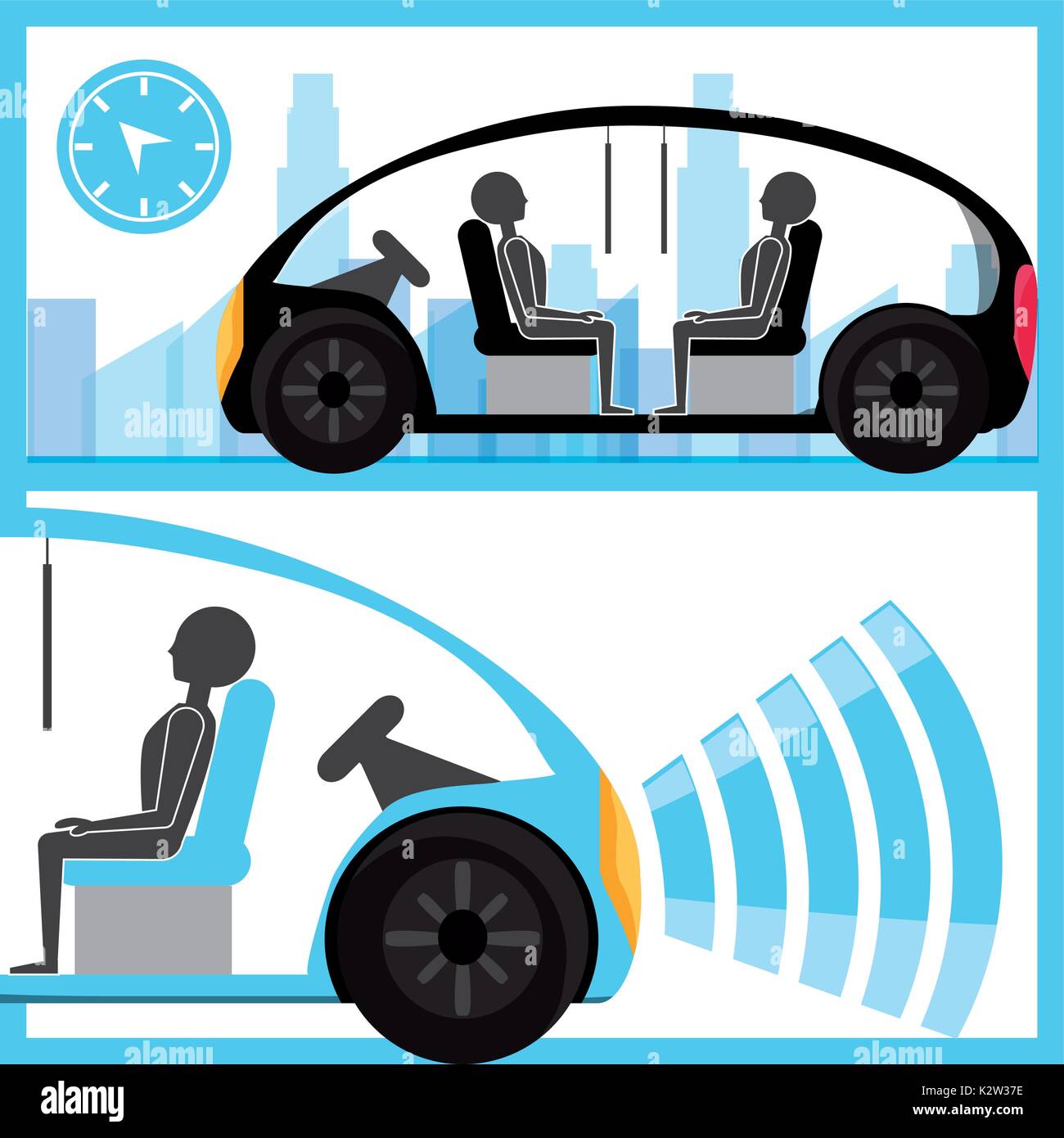 Autonomes landfahrzeug Stock-Vektorgrafiken kaufen - Alamy