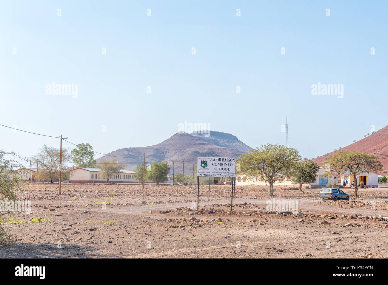 BERGSIG, NAMIBIA - 28. Juni 2017: Das Jacob Basson kombinierten Schule ...