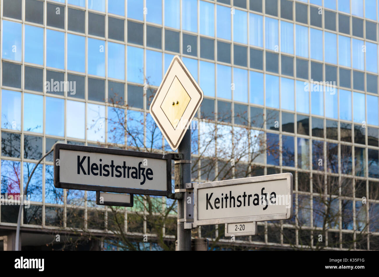 Deutsche Straße/Verkehrszeichen - Kleiststrasse/Keithstrasse. Berlin ...