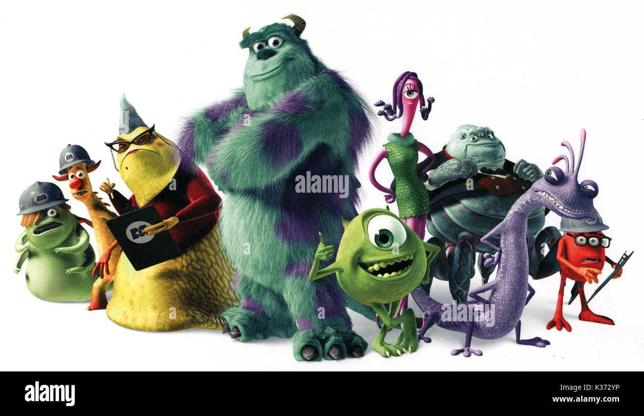 Monsters Inc Karakterlijst