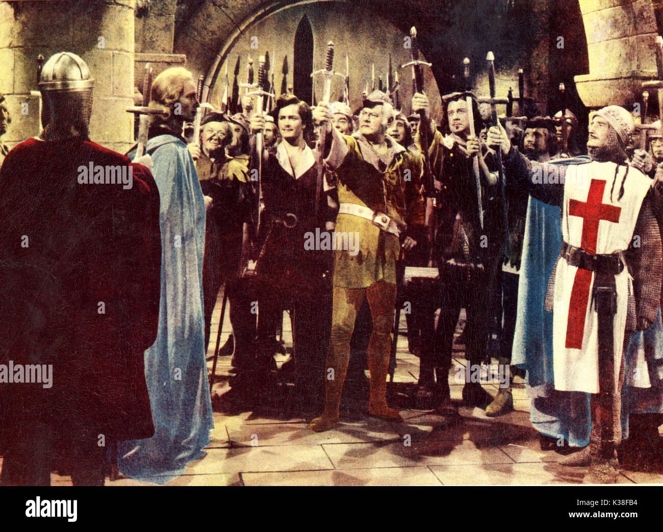 Schurken von SHERWOOD FOREST COLUMBIA PICTURES Mitte rechts: JOHN DEREK ...