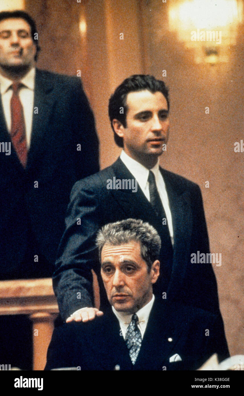 "Der Pate" Teil 3 Andy Garcia, Al Pacino Datum: 1990 Stockfotografie ...