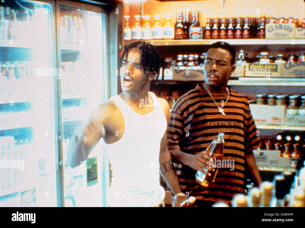 MENACE II SOCIETY LARENZ TATE, TYRIN TURNER Datum: 1993 Stockfotografie ...