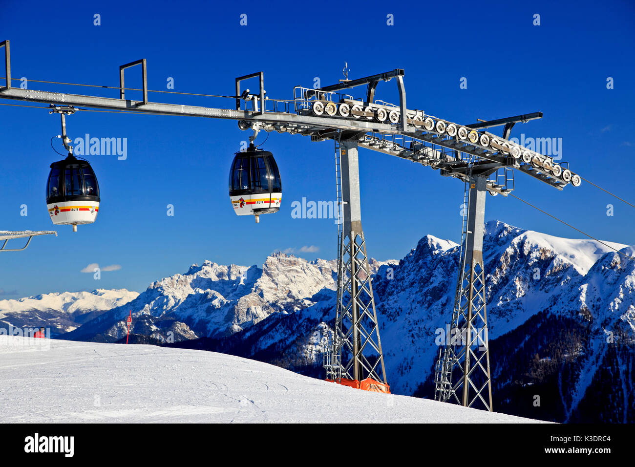 Italien, Südtirol, Pustertal, Kronplatz, Seilbahn, Gondel, Gondelbahn ...