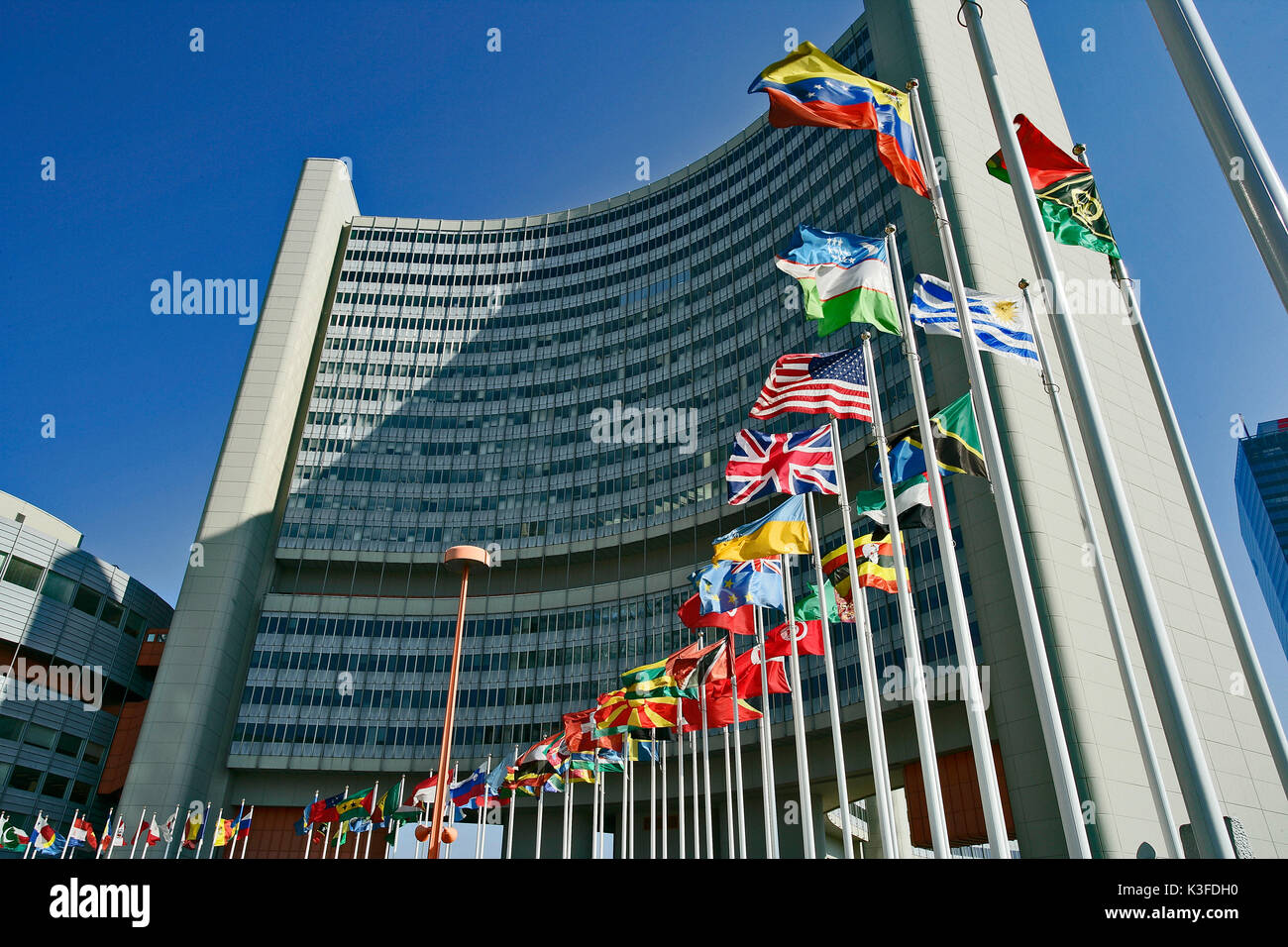 UN-Gebäude, Wien, Österreich Stockfotografie - Alamy