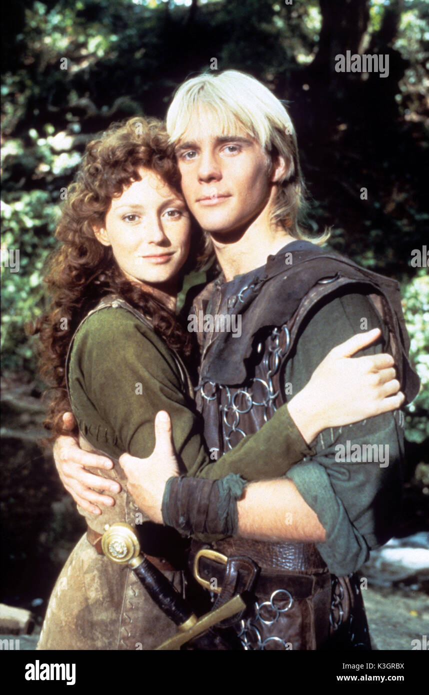 ROBIN OF SHERWOOD Judi Trott als Lady Marion, Jason Connery, wie Robert ...
