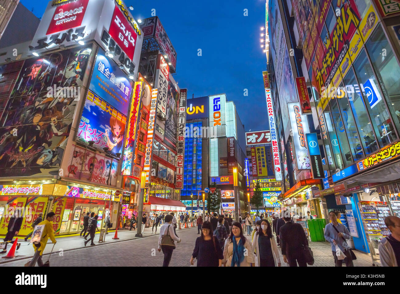 Japan, Tokyo City, Akihabara, Akihabara Electric Town Stockfotografie - Alamy