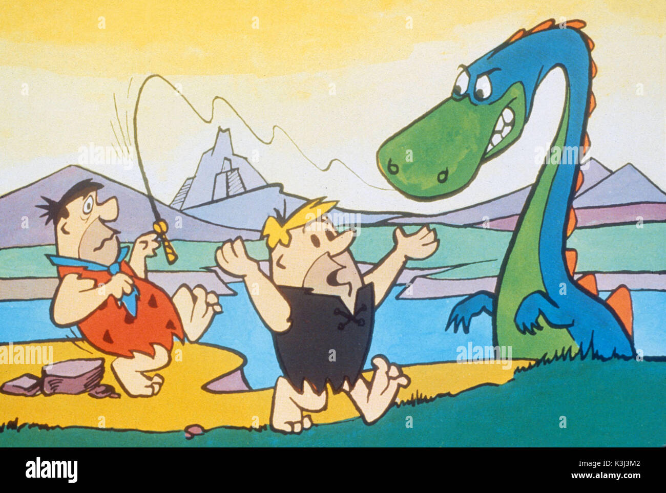 Die FLINTSTONES Fred Feuerstein und Barney RUBBLE Stockfotografie - Alamy