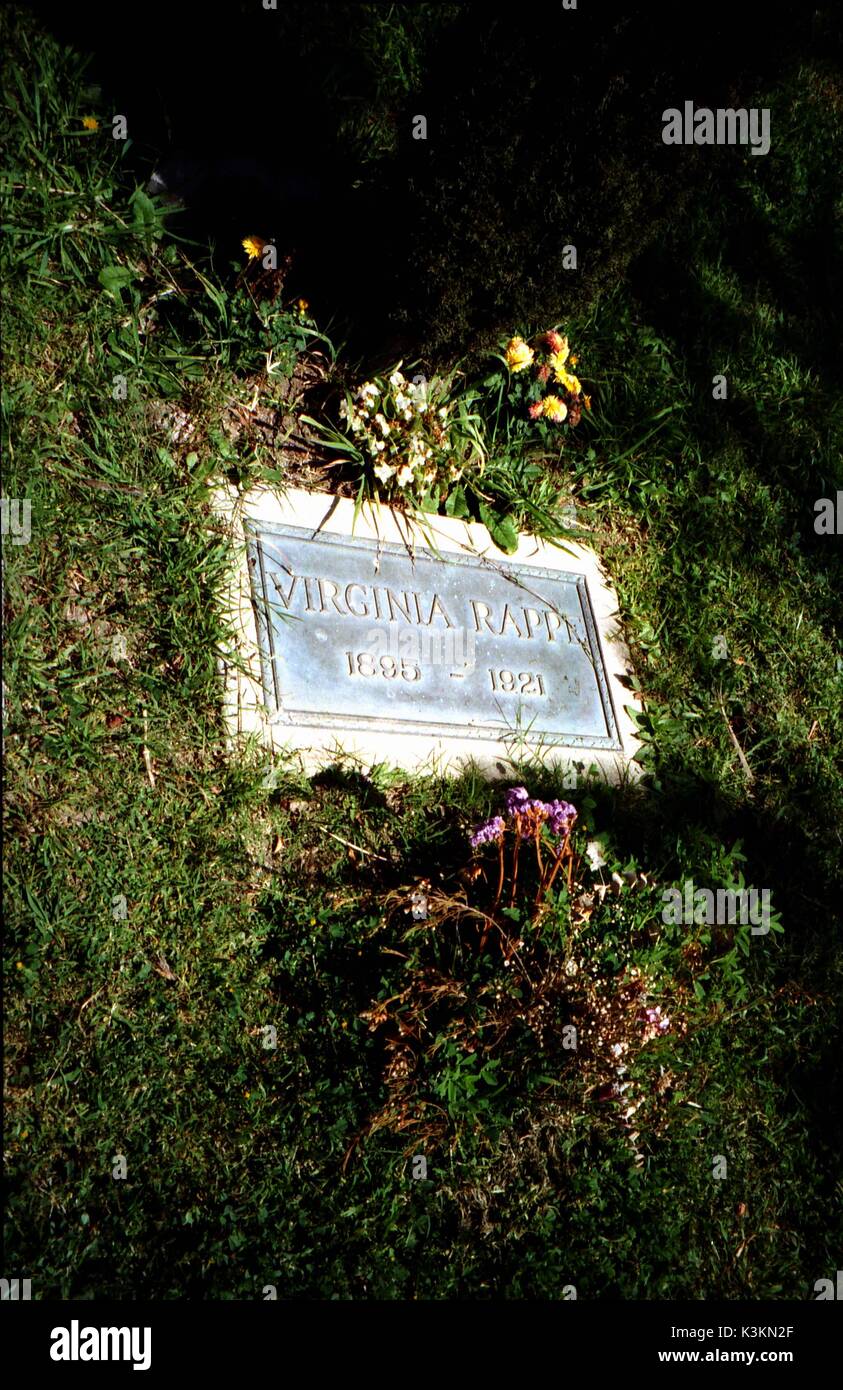 Grab von Virginia Rappe im Friedhof in Hollywood, Los Angeles. Sterben ...