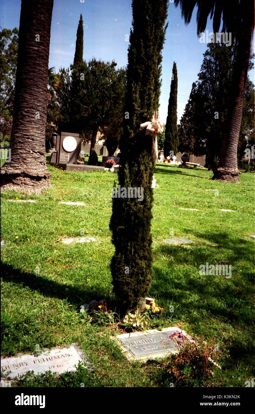 Grab von Virginia Rappe im Friedhof in Hollywood, Los Angeles. Sterben ...