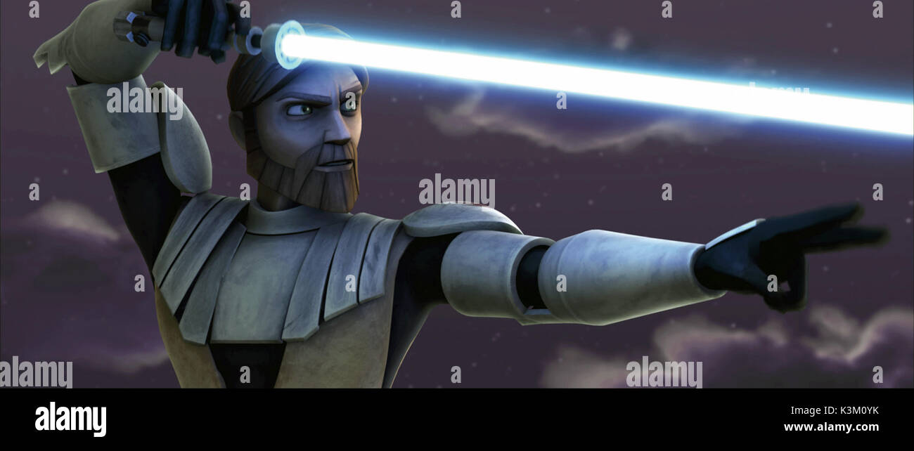STAR WARS: The Clone Wars heldenhaften Jedi-ritter Obi-Wan Kenobi wirft ...