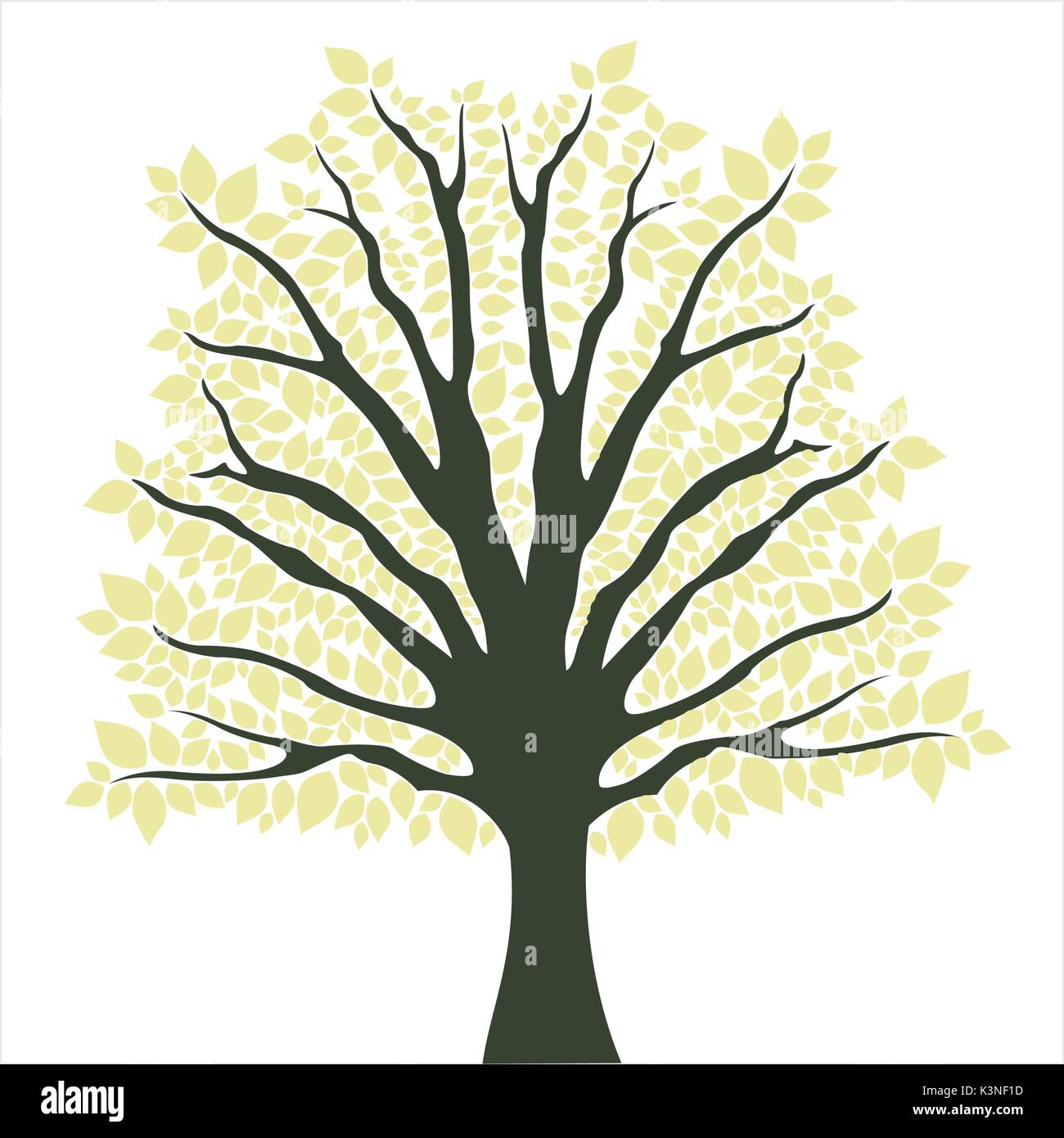 Baum natur hintergrund Stock-Vektorgrafiken kaufen - Alamy