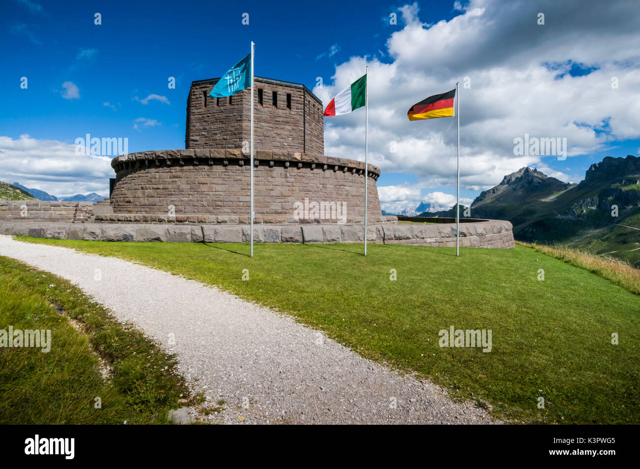Pordoi Pass, Dolomiten, Venetien, Norditalien, Europa. Deutschen ...