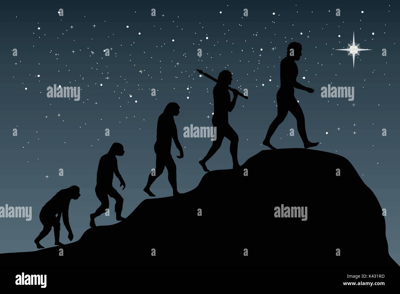Dynamische evolution Stock-Vektorgrafiken kaufen - Alamy