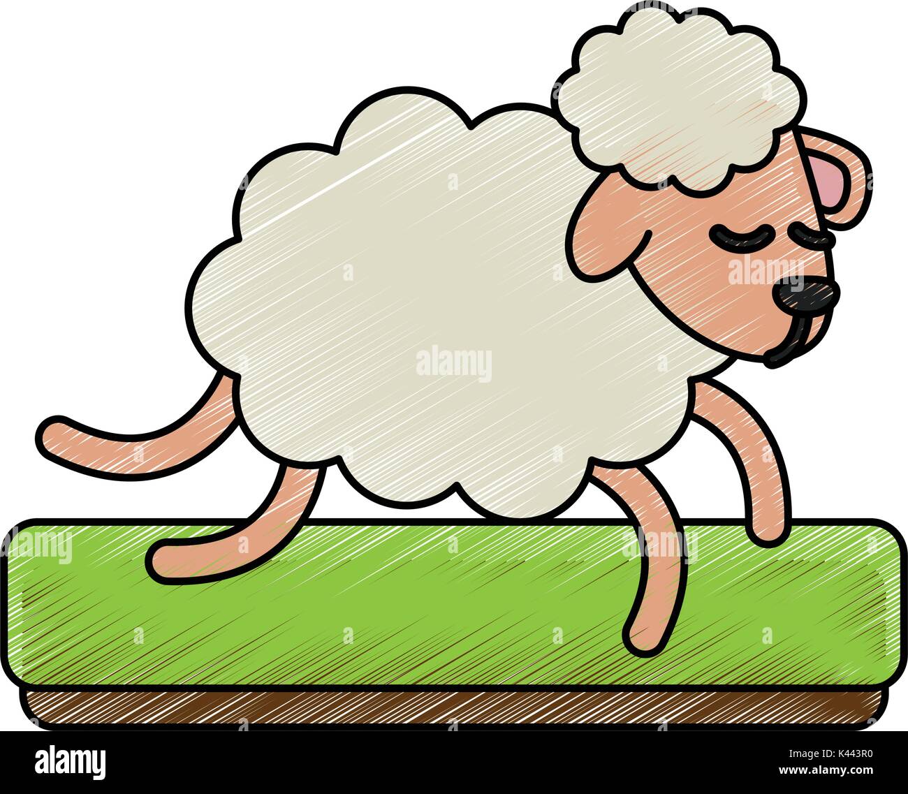 Cartoon Schafe Stock-Vektorgrafiken kaufen - Alamy