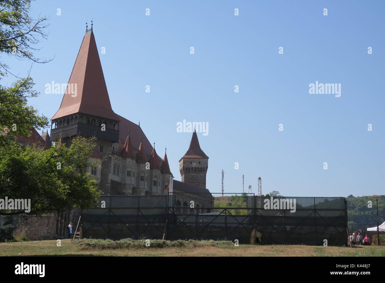 Corvin Schloss Hunyadi oder Hunedoara Burg, eine der grössten mittelalterlichen gotischen ...