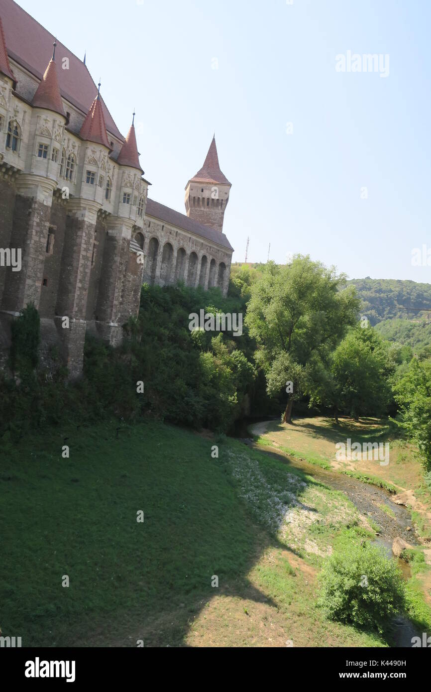 Corvin Schloss Hunyadi oder Hunedoara Burg, eine der grössten mittelalterlichen gotischen ...