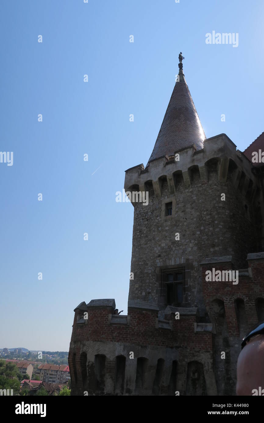 Corvin Schloss Hunyadi oder Hunedoara Burg, eine der grössten mittelalterlichen gotischen ...