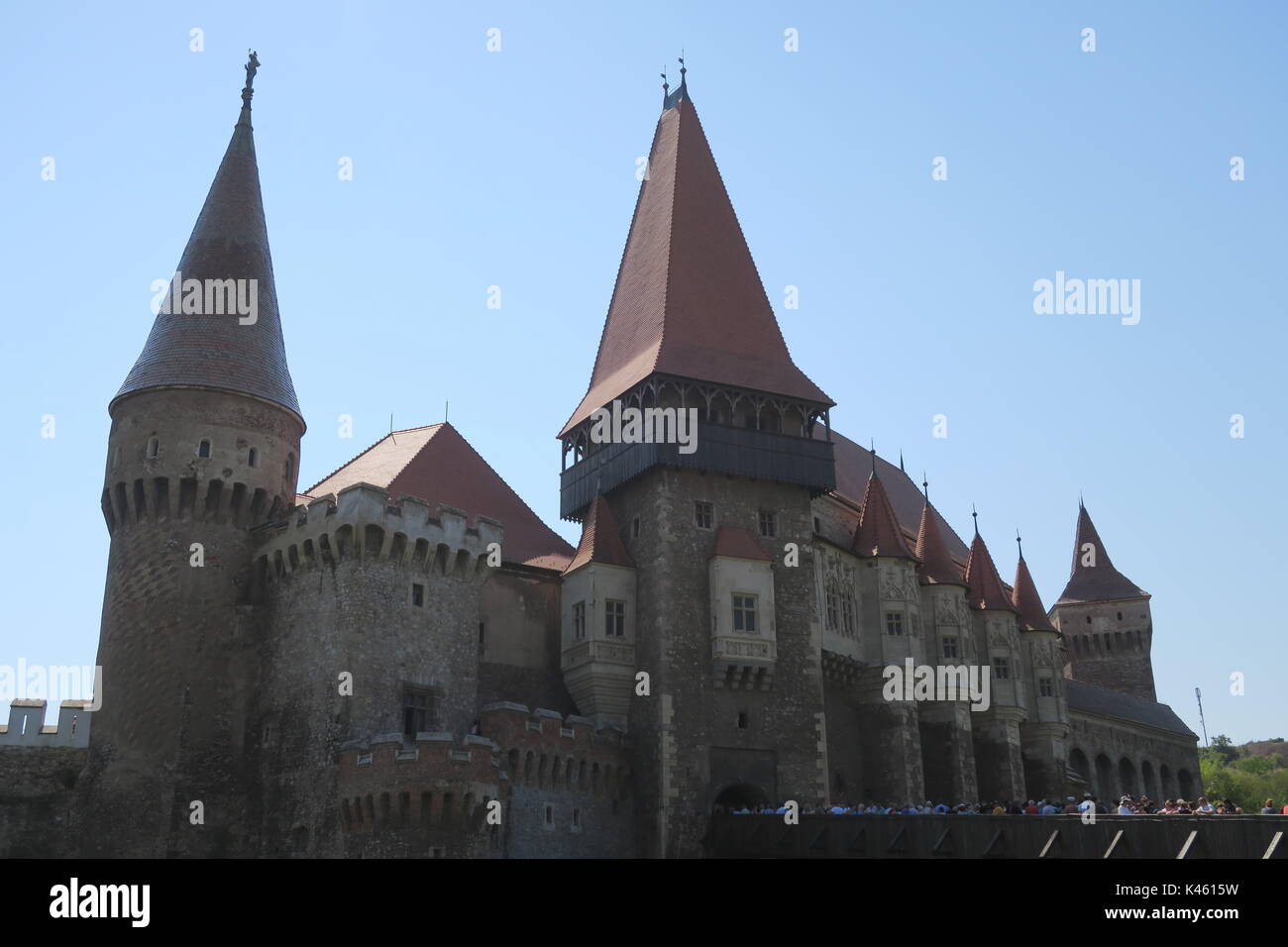 Corvin Schloss Hunyadi oder Hunedoara Burg, eine der grössten mittelalterlichen gotischen ...