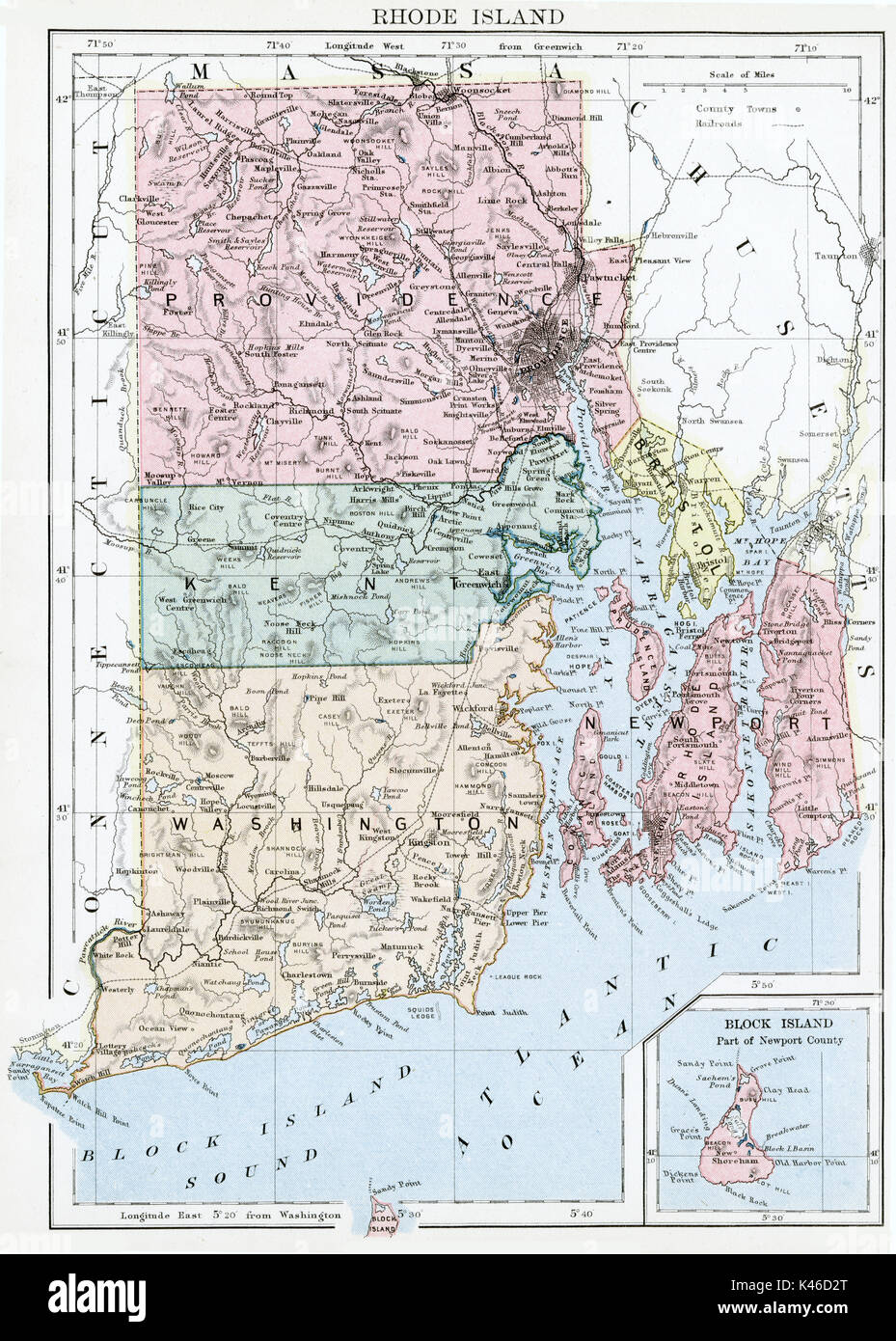 Antike newport rhode island karte -Fotos und -Bildmaterial in hoher ...