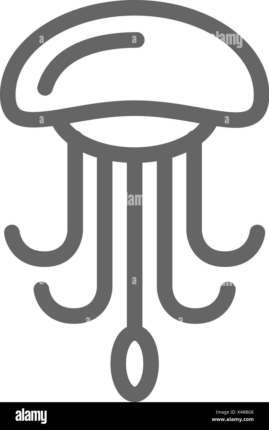 Quallen zeichen Stock-Vektorgrafiken kaufen - Alamy