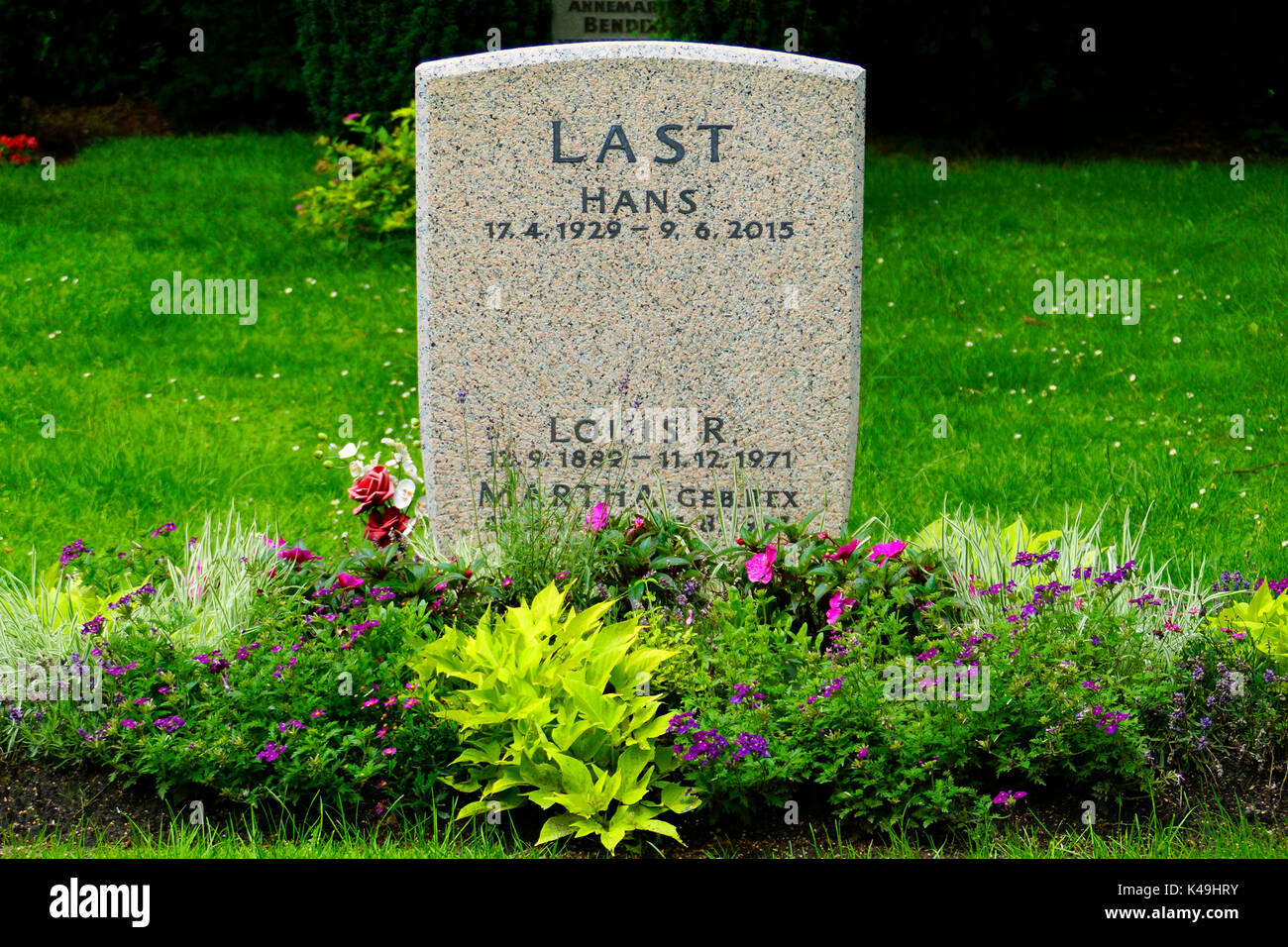 Grab von James Last Stockfotografie - Alamy