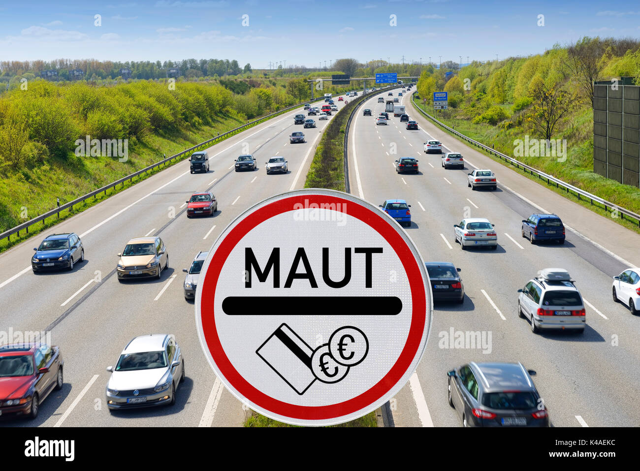 Autobahn Sign Germany Stockfotos und -bilder Kaufen - Alamy