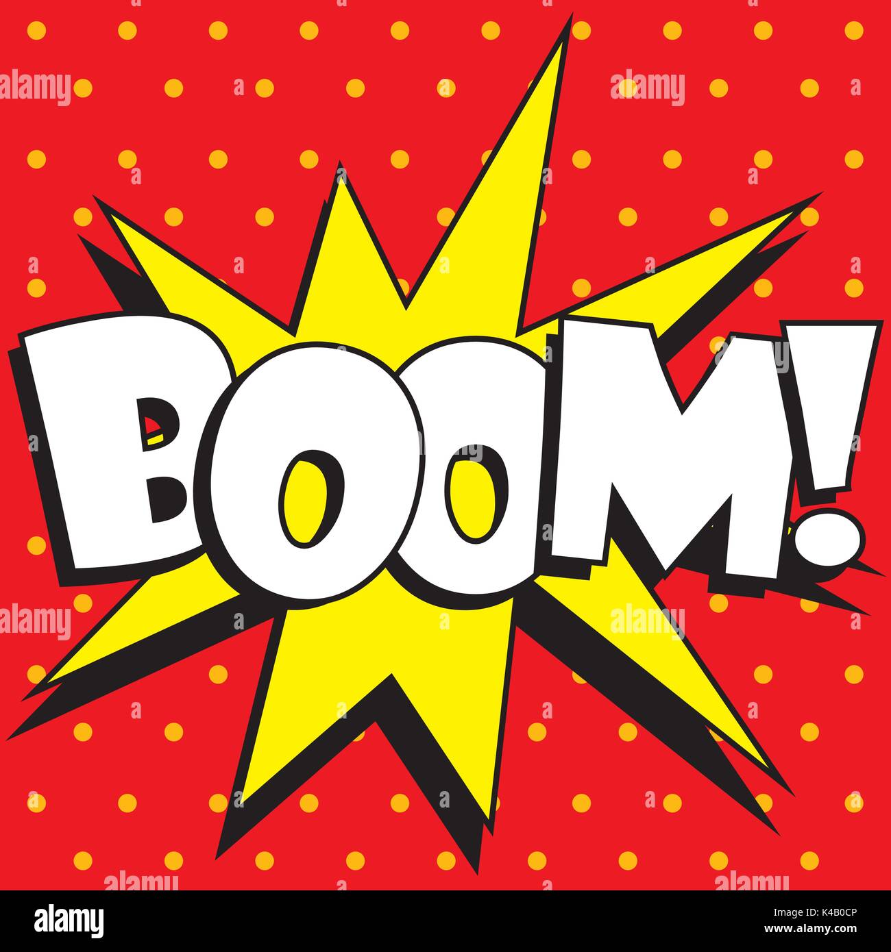 Cartoon Boom Explosion, Vector Illustration Stock-Vektorgrafik - Alamy