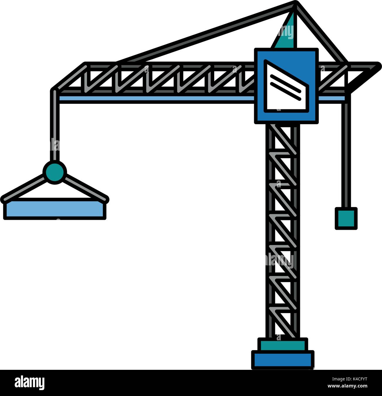 Bau Kran Symbolbild Stock-Vektorgrafik - Alamy