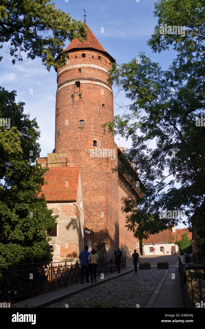 Schloss von Ermland Bischöfe in Allenstein. Altstadt, Olsztyn, Ermland ...