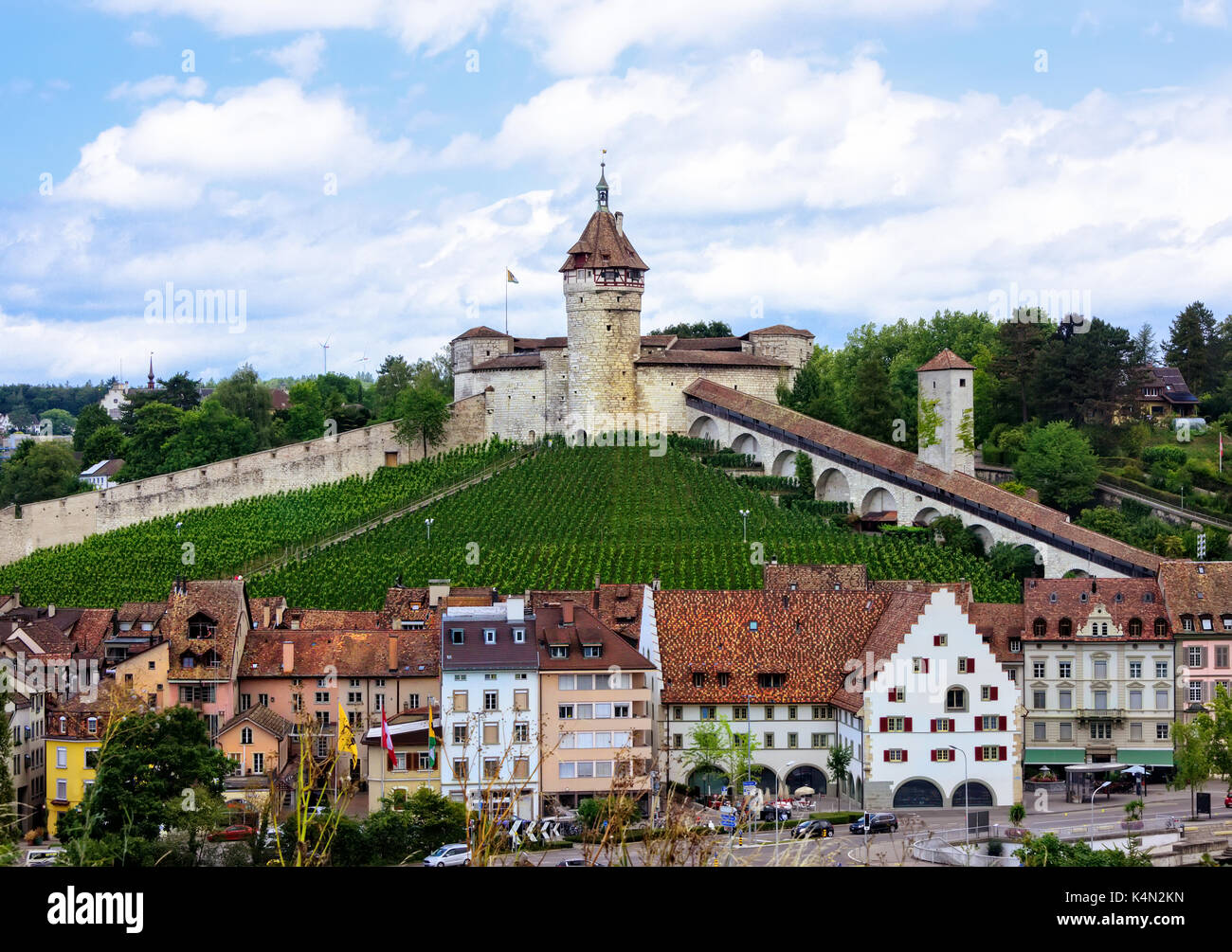 Munot Castle In Schaffhausen Switzerland Stockfotos und -bilder Kaufen ...
