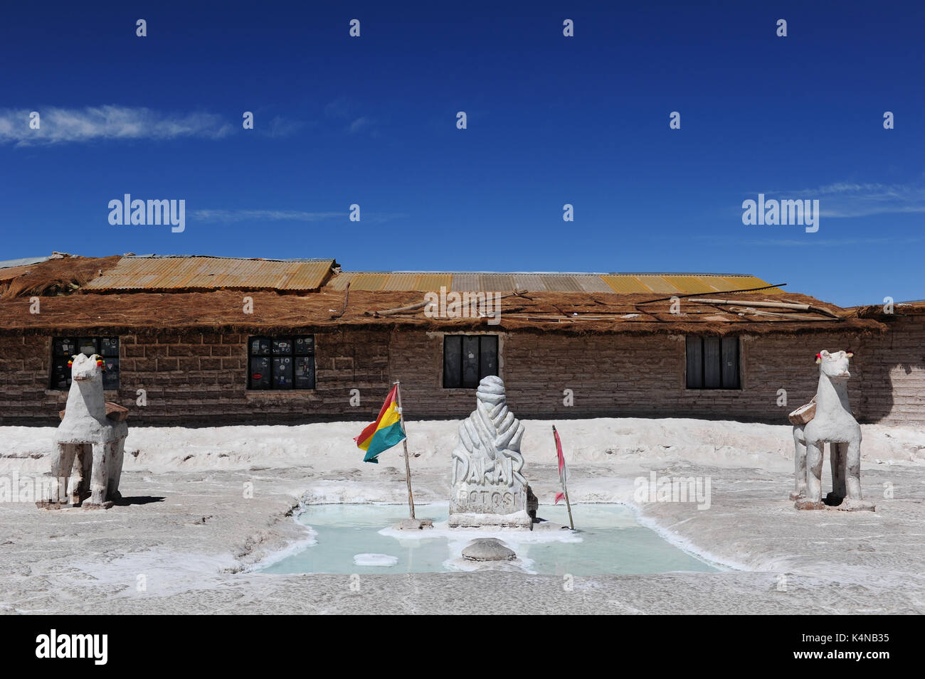 Das Hotel de Sal Playa Blanca, dem ersten Salz Hotel auf der Salt Flats ...