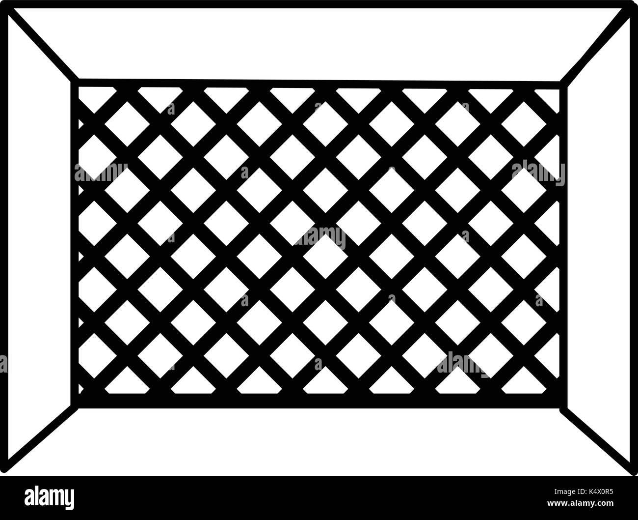 Hockey tor Symbol, outline Style Stock-Vektorgrafik - Alamy