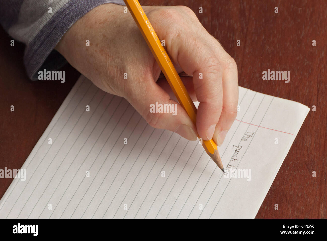 Linke handschrift -Fotos und -Bildmaterial in hoher Auflösung – Alamy