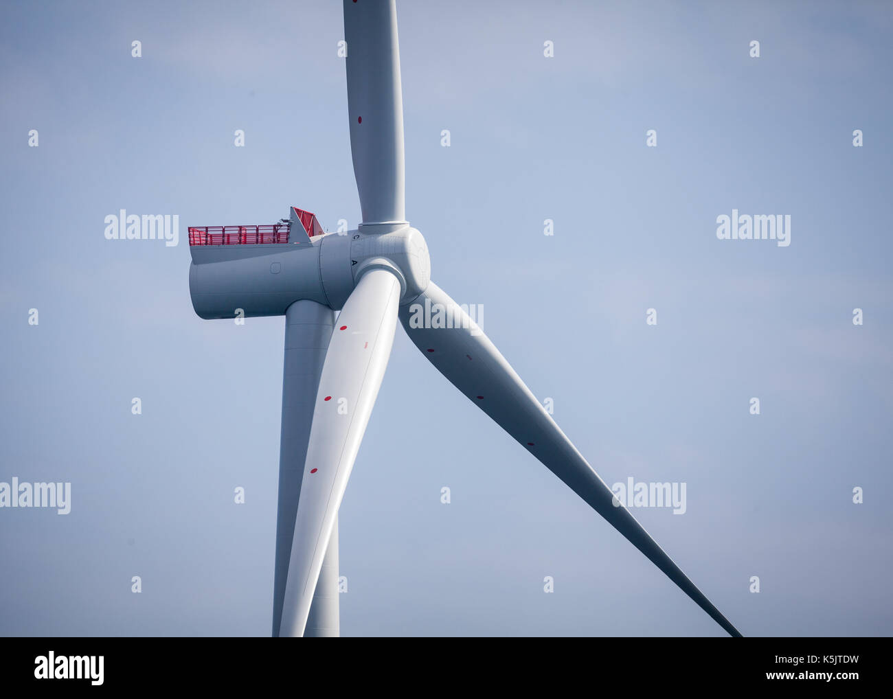 Die 6 MW Siemens SWT -6.0-154 Windkraftanlage auf Rennen Bank Offshore ...