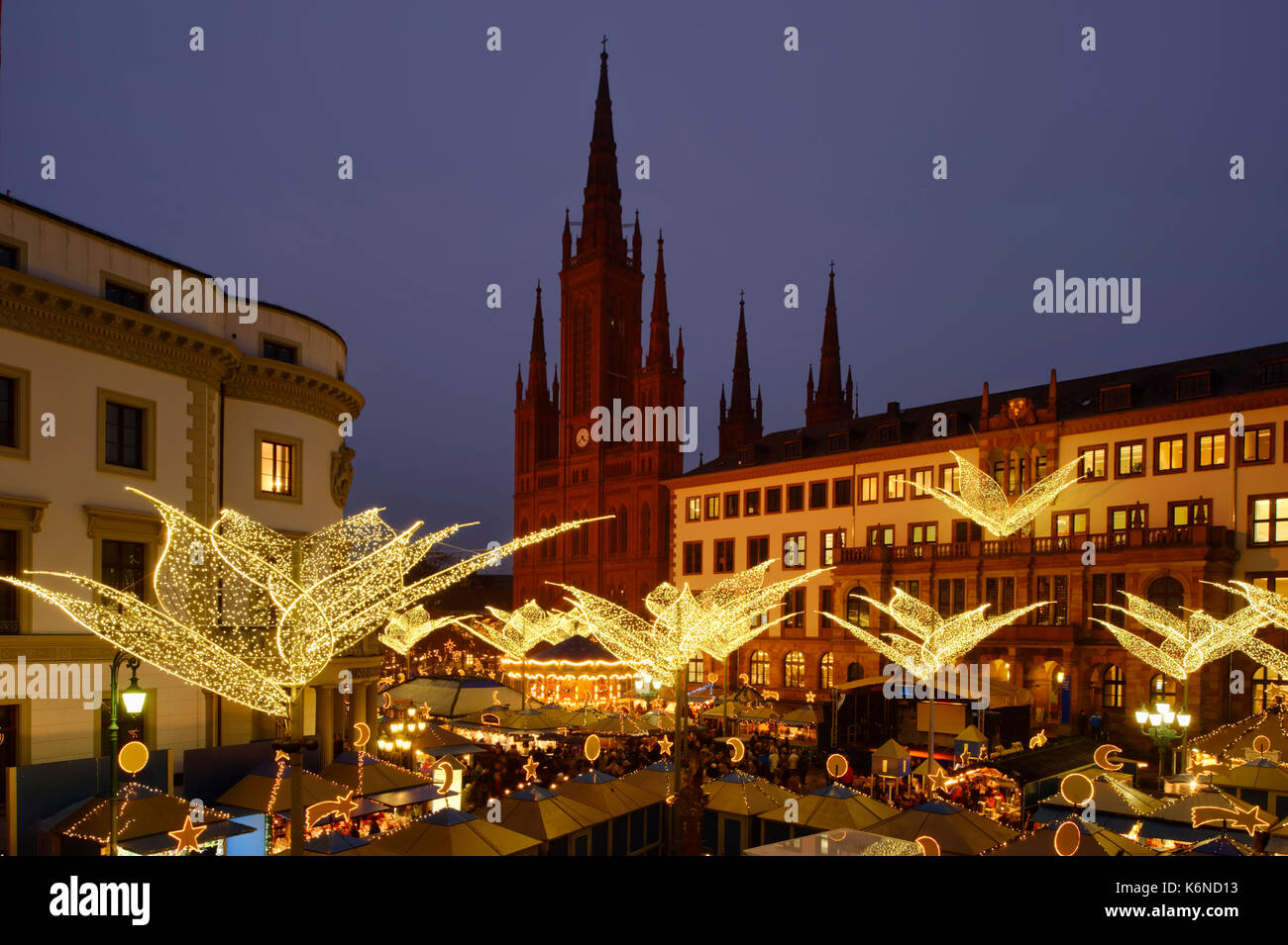 Marktplatz Wiesbaden Deutschland Stockfotos und -bilder Kaufen - Alamy