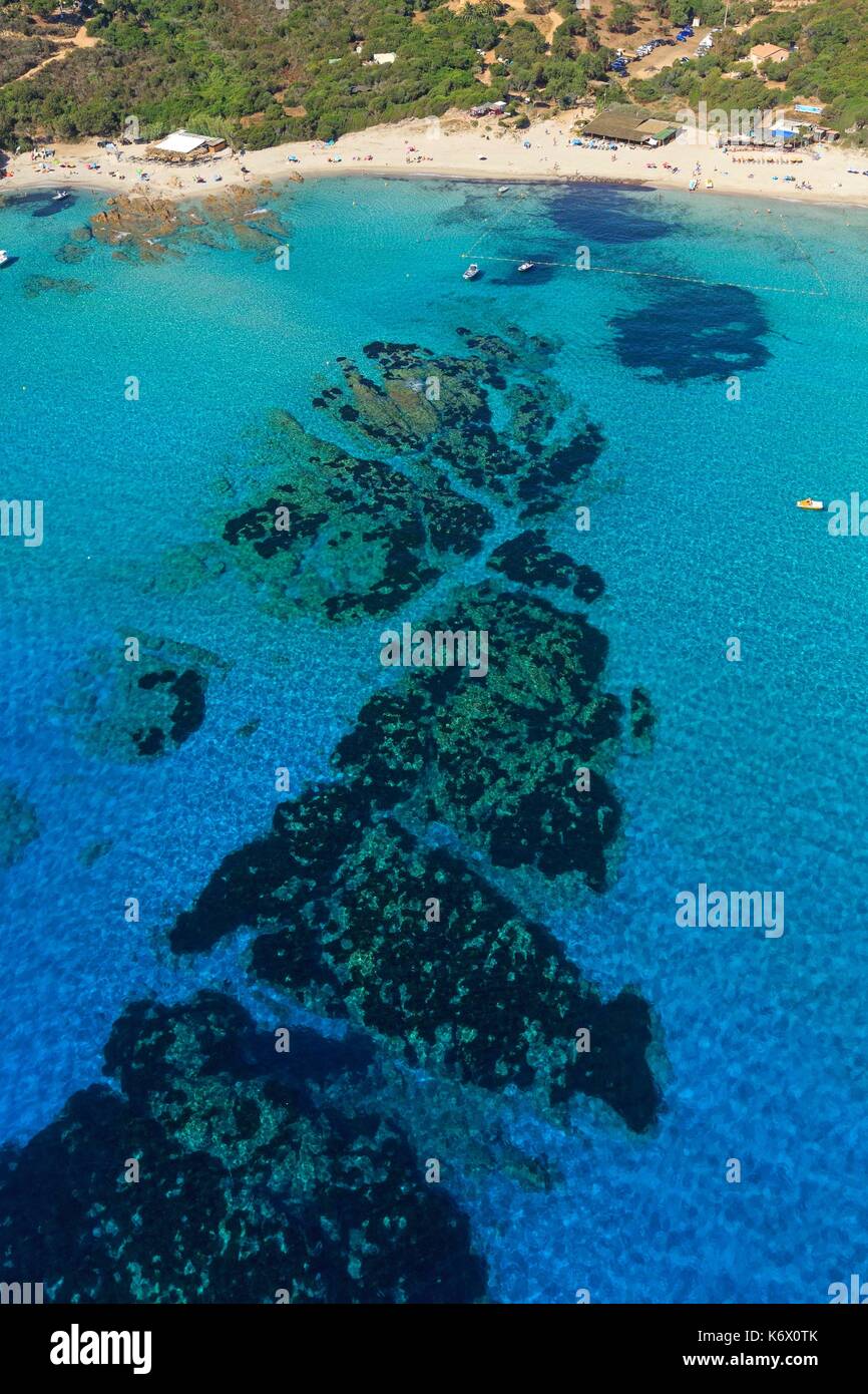 Frankreich, Corse du Sud, Ornano, Coti Chiavari, Cala d'Orzo Strand ...