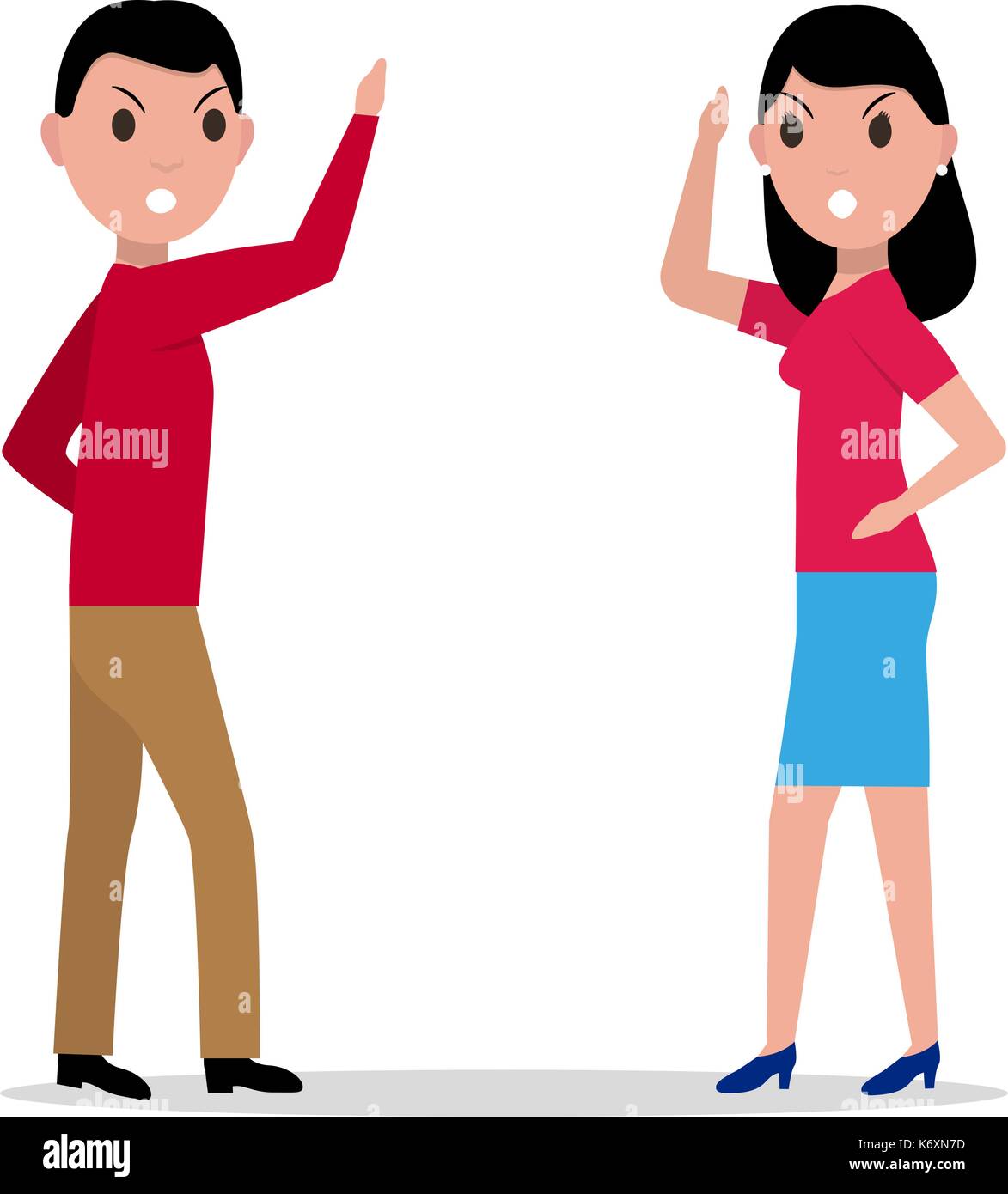 Cartoon angry woman -Fotos und -Bildmaterial in hoher Auflösung – Alamy