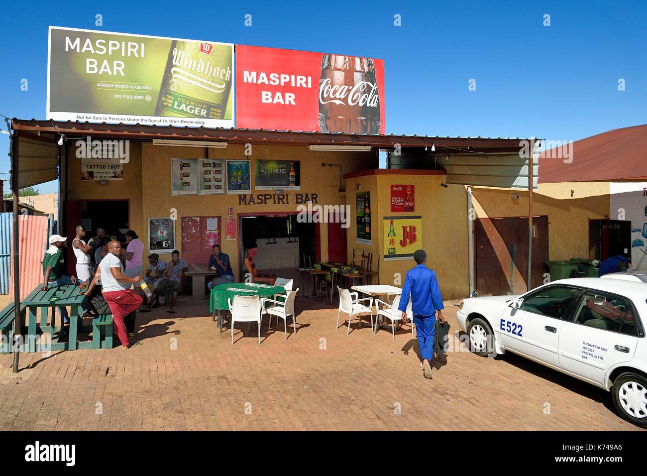 Khomas Region, Namibia, Windhoek, Katutura Township, Bar auf Eveline ...