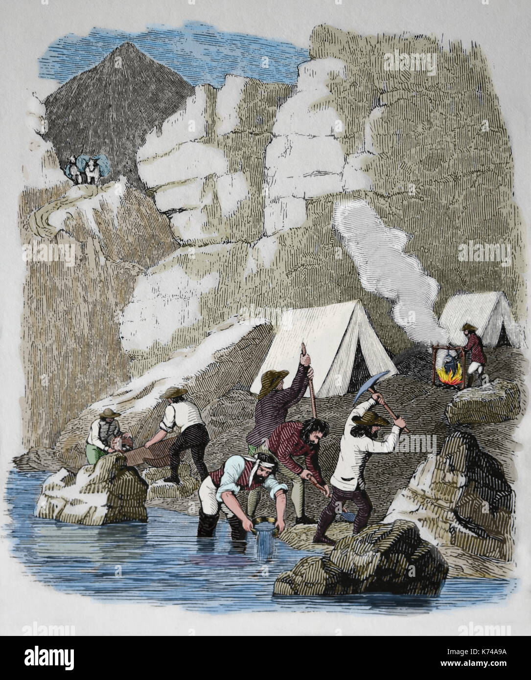 California Gold Rush 19th Century Stockfotos und -bilder Kaufen - Alamy