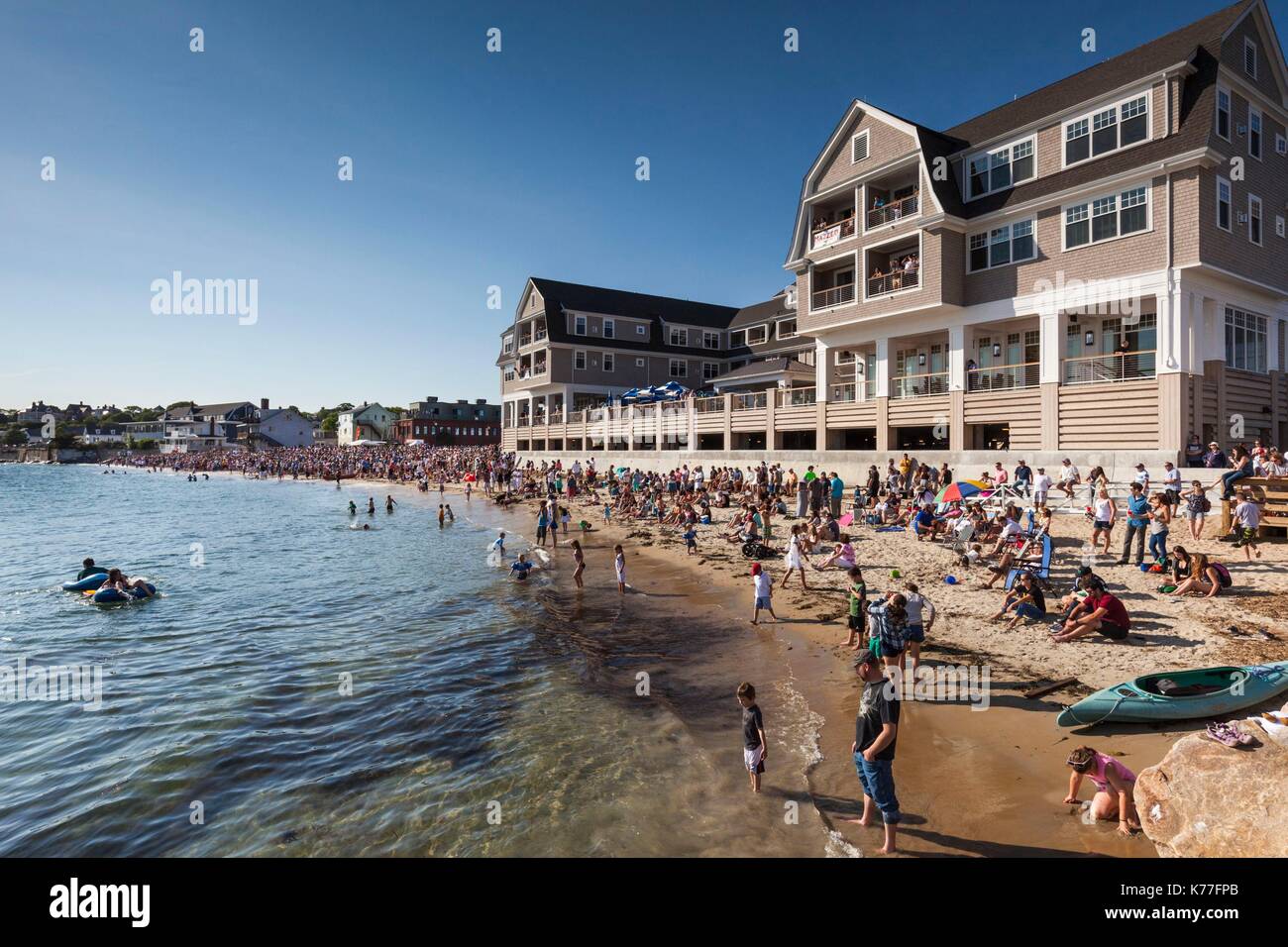 Pavillion beach zuschauer durch das neue beauport hotel -Fotos und ...