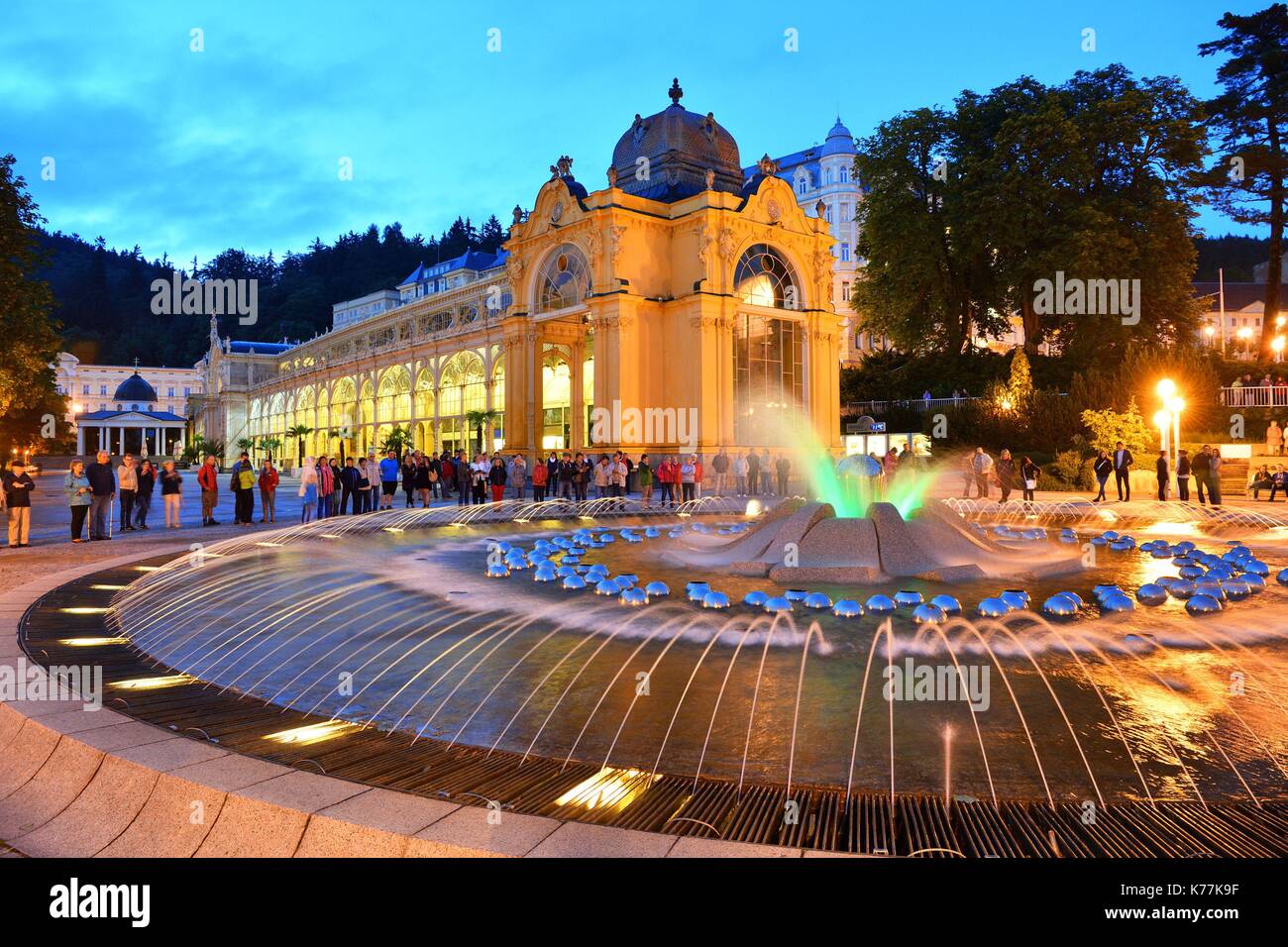 Tschechien, Westböhmen, Marienbad (Marianbad), thermische Stadt, die ...