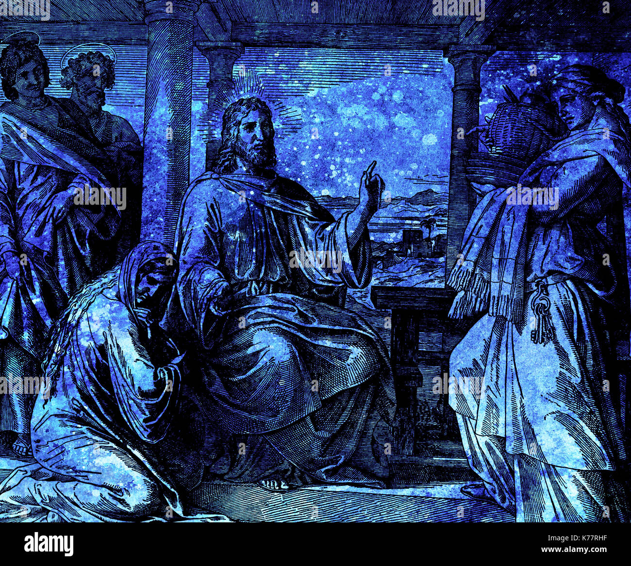 Christusbesuch im haus von maria und martha -Fotos und -Bildmaterial in hoher Auflösung – Alamy