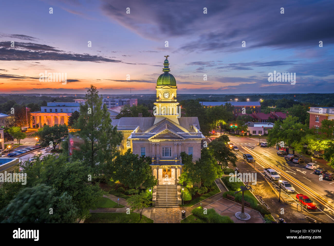 Athens, Georgia, USA downtown im Rathaus Stockfotografie - Alamy