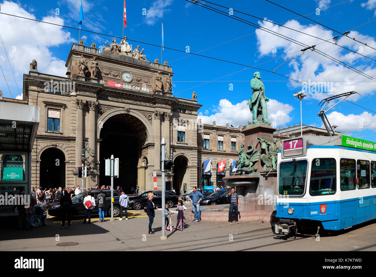 Schweiz Zürich Hauptbahnhof Stockfotografie - Alamy