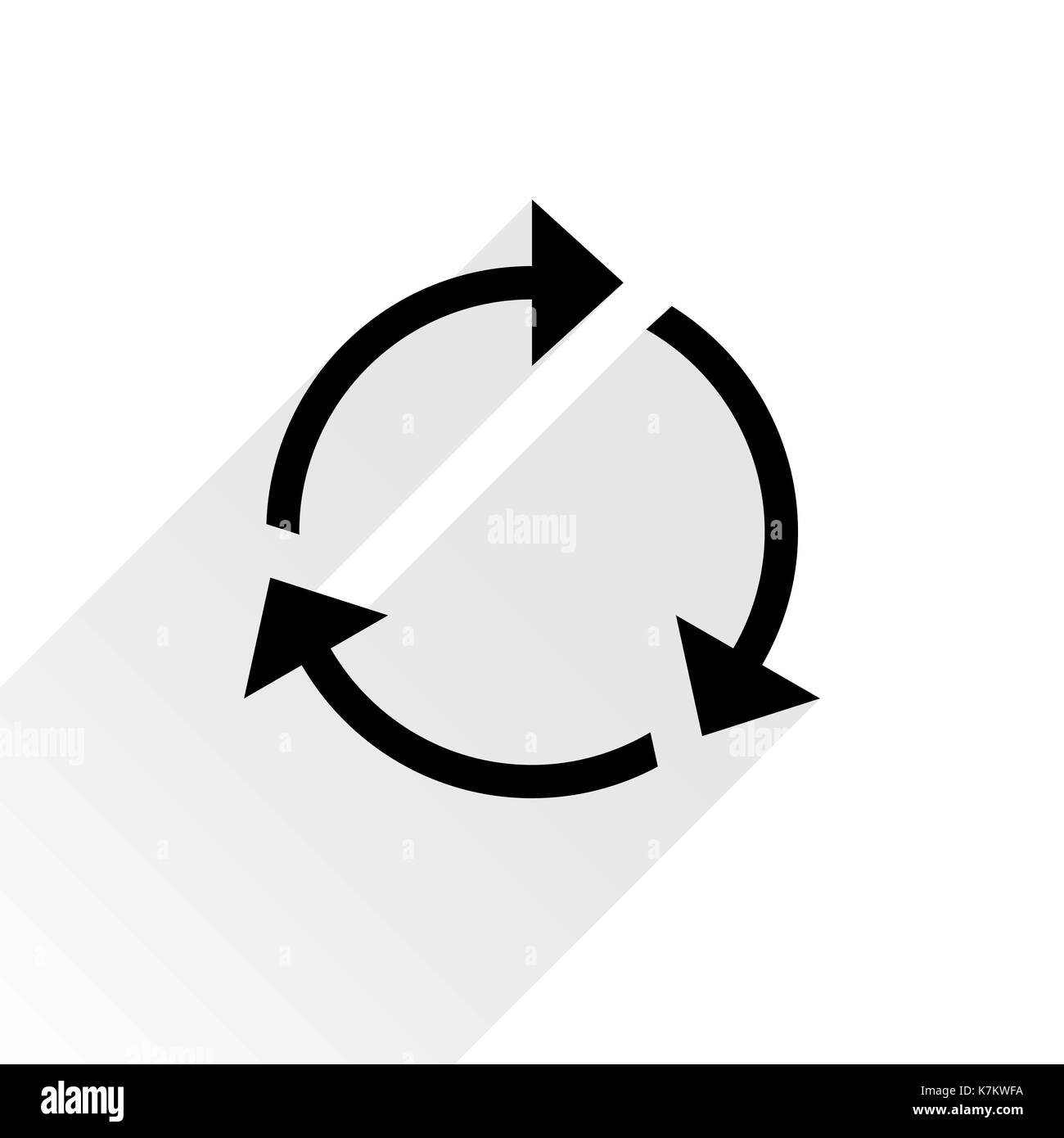 Der schwarze Pfeil symbol Laden, Aktualisieren, Rotation, Reset ...